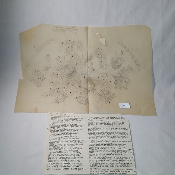 Onion Skin Paper Stencil Pattern Gallery Tray | Other | Rare Vintage ...